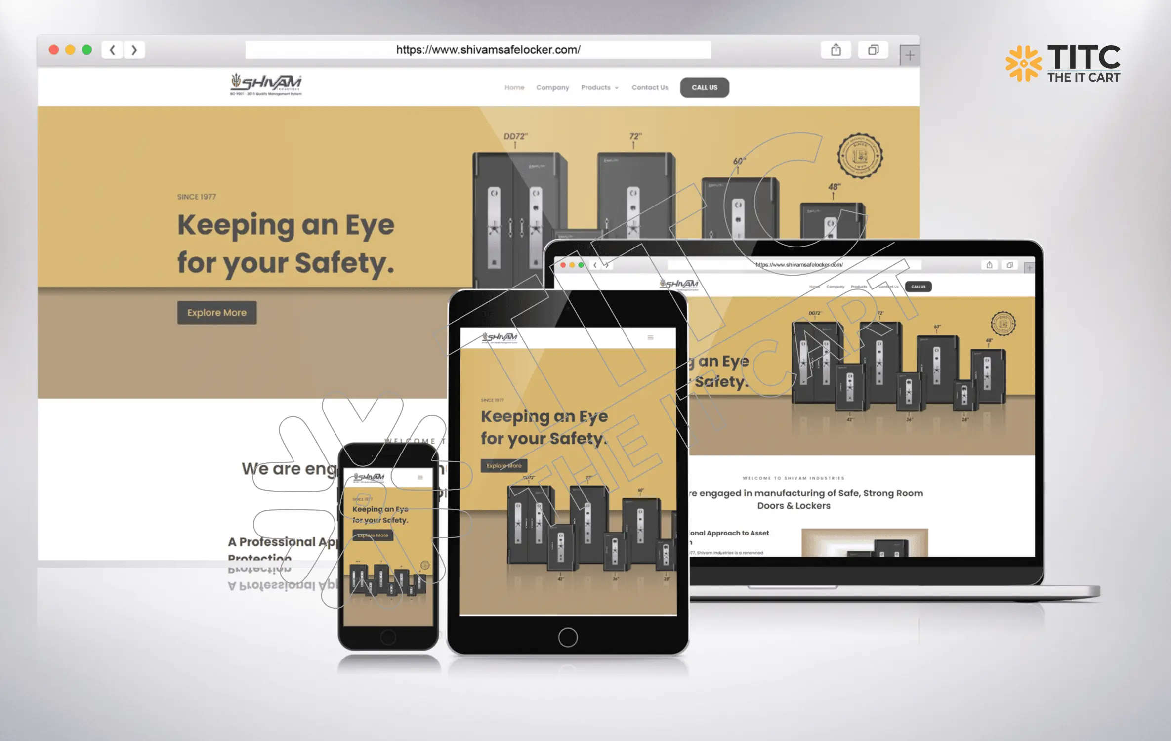 Shivam Safe Locker Website Design & Development - Canada Software Company